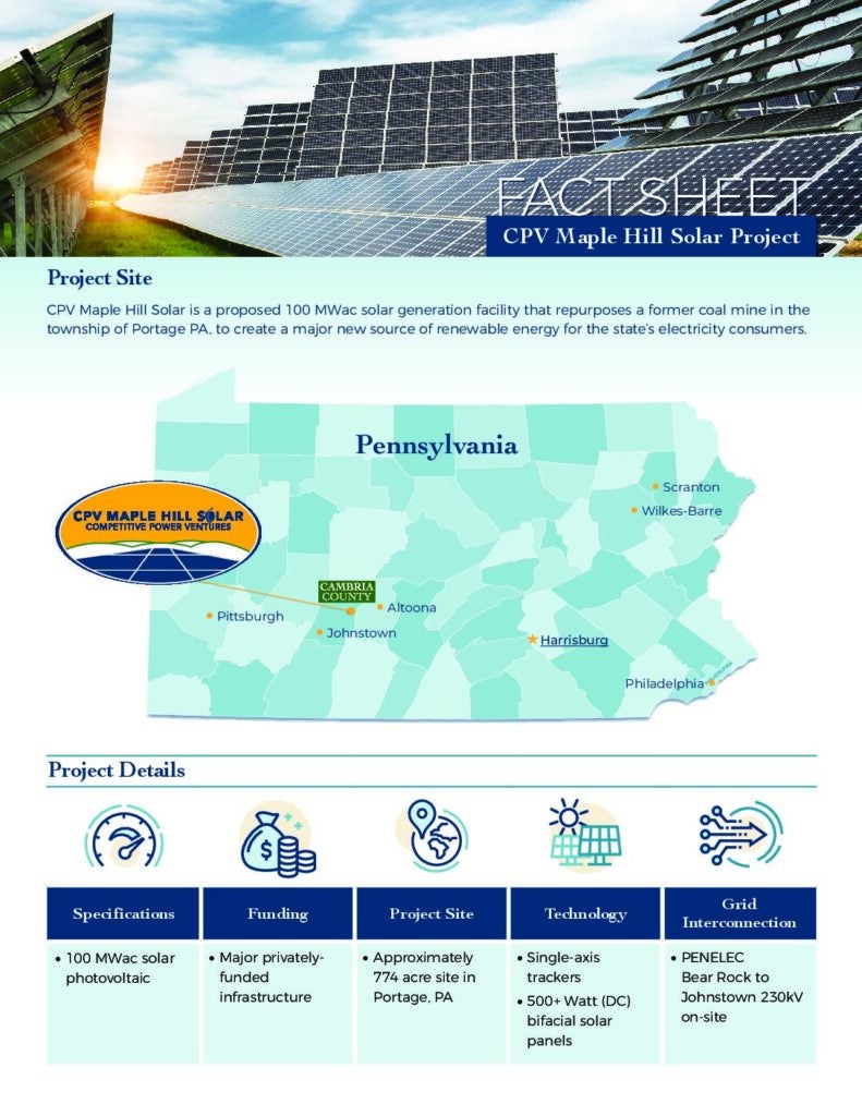 CPV Maple Hill Solar - Competitive Power Ventures